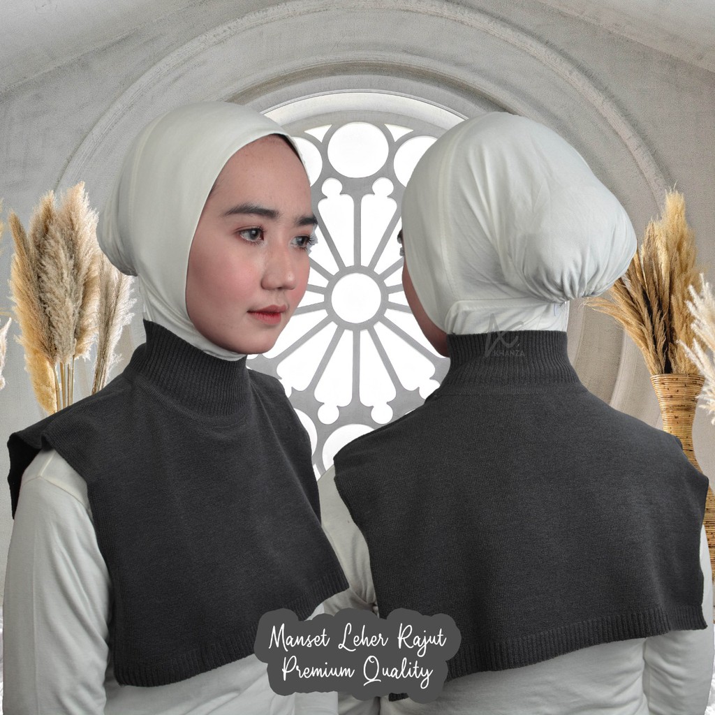 Jual Manset Leher Rajut Premium Inner Toga Dalaman Dada Turtleneck ...