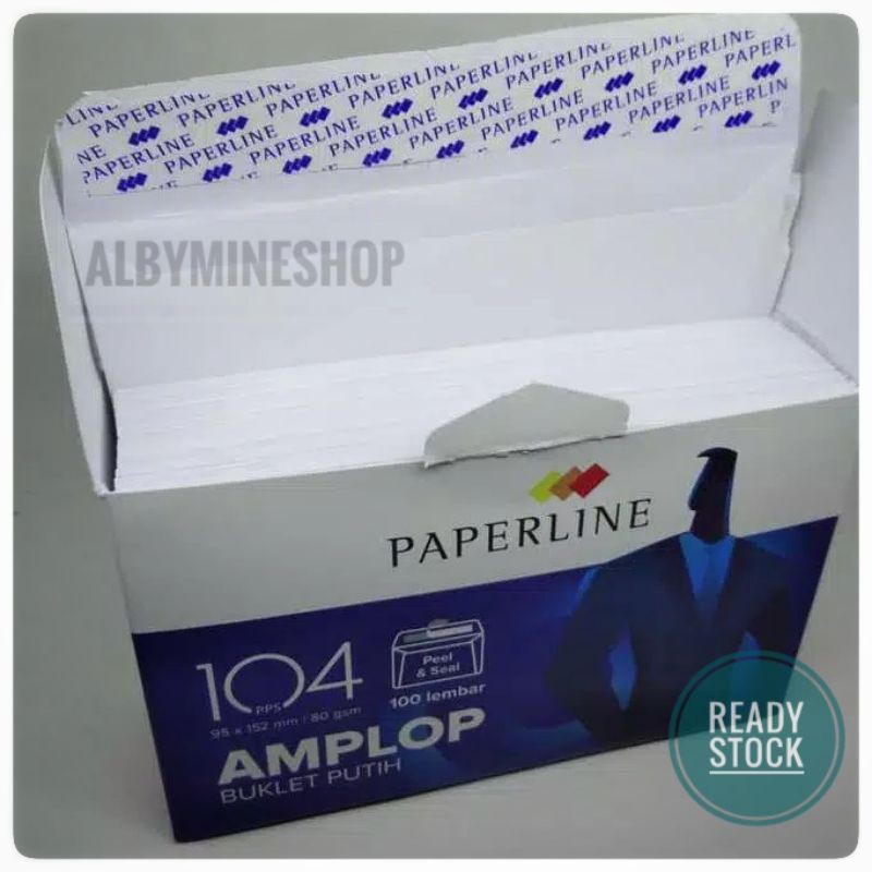 Jual Amplop Paperline 104 PPS 100 Lembar Buklet Putih | Shopee Indonesia