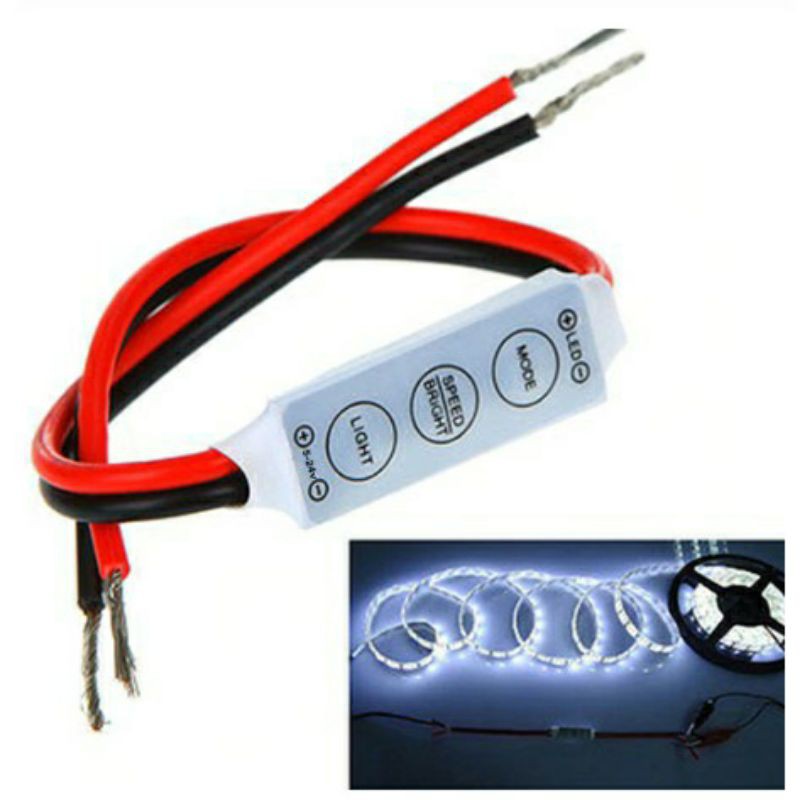 Jual Modul Led Mini Dimmer Controller kedip strobo 6 Mode 6 Speed 12-24 ...