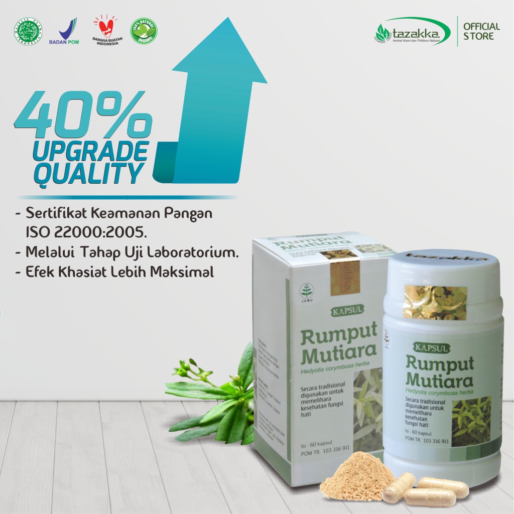 Jual OBAT AMANDEL | OBAT Herbal RUMPUT MUTIARA Tazakka isi 60 Kapsul ...