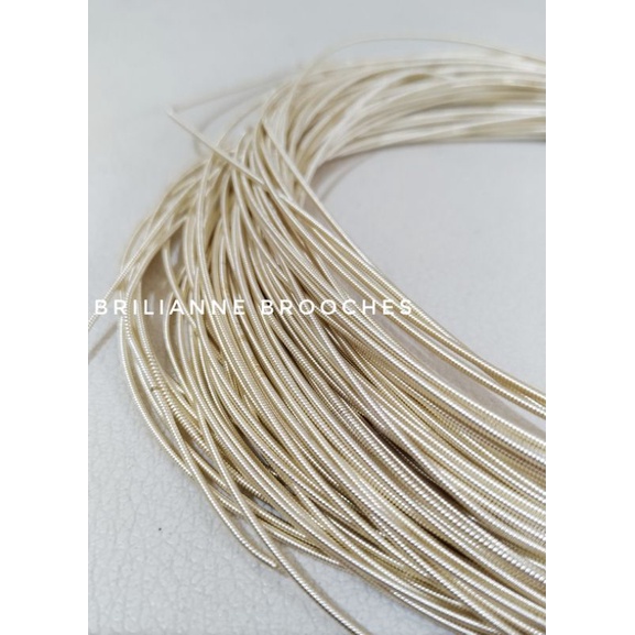Jual Light Gold Embroidery Wire • Hard Wire • Kawat Sulam • Kawat Payet ...