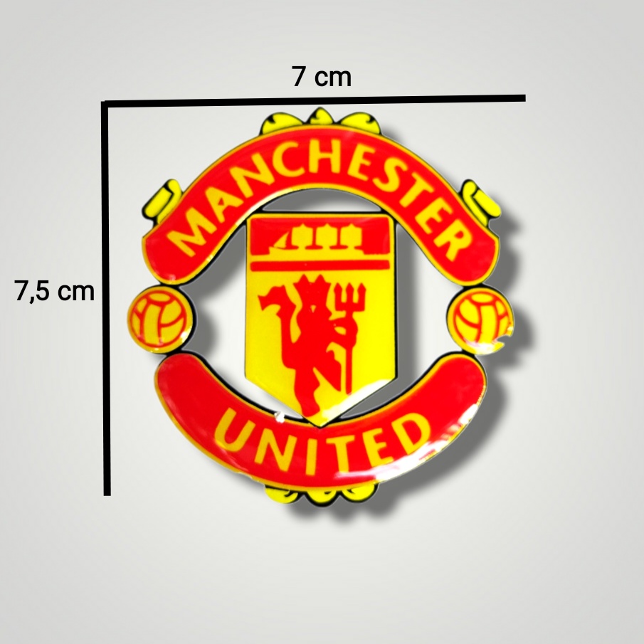 Jual stiker timbul emblem Manchester united Stiker motor emblem ...