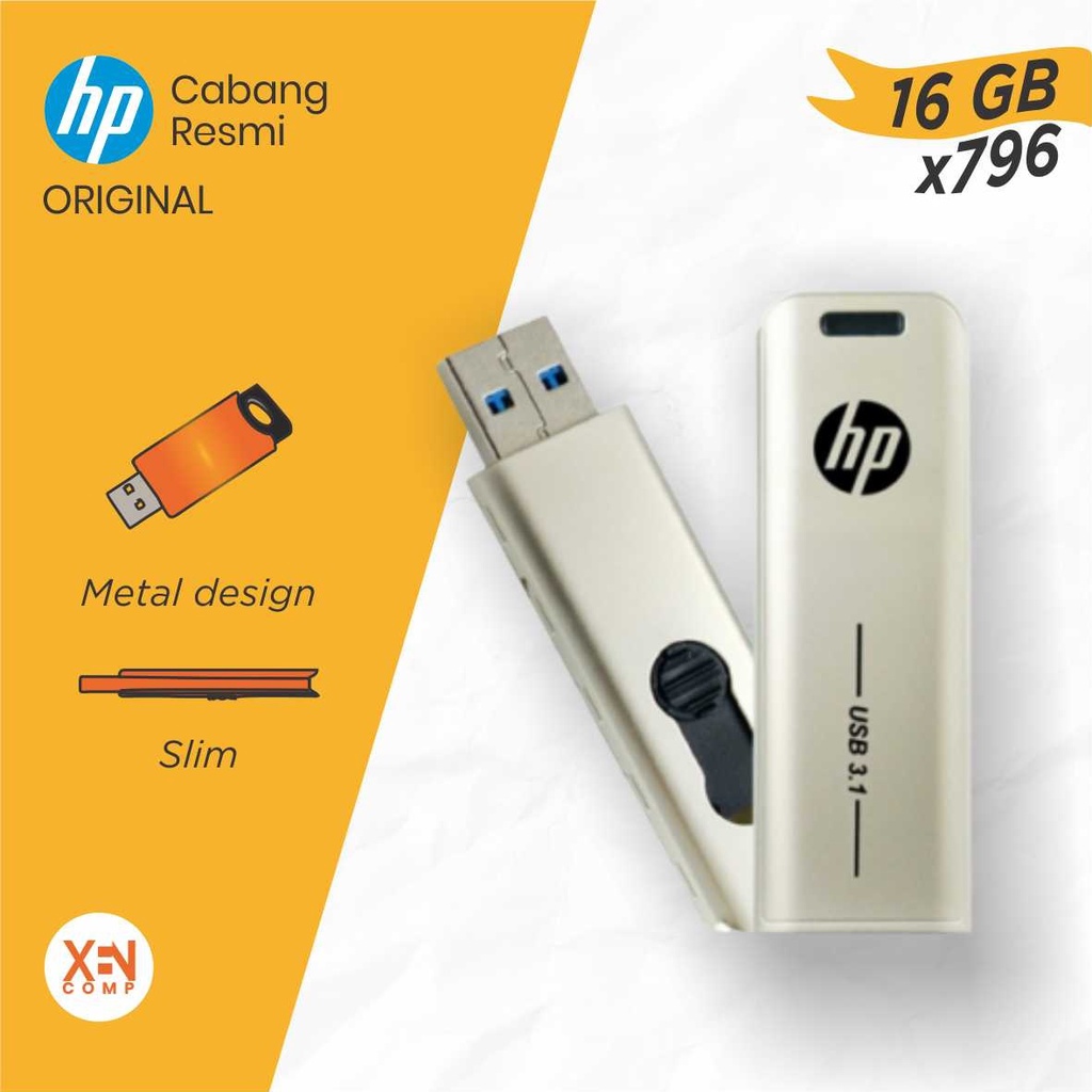 Jual Flashdisk HP X796 32GB / 64GB USB 3.1 Original | Shopee Indonesia