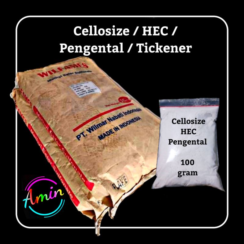 Jual Cellosize 100 gr Natrosol HEC Hydroxyethyl Cellulose Pengental ...