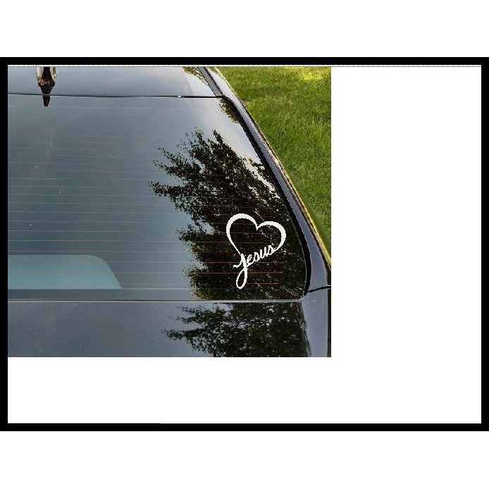 Jual STIKER LOVE JESUS KRISTEN MOBIL KACA MOTOR LAPTOP HELM CUTTING ...