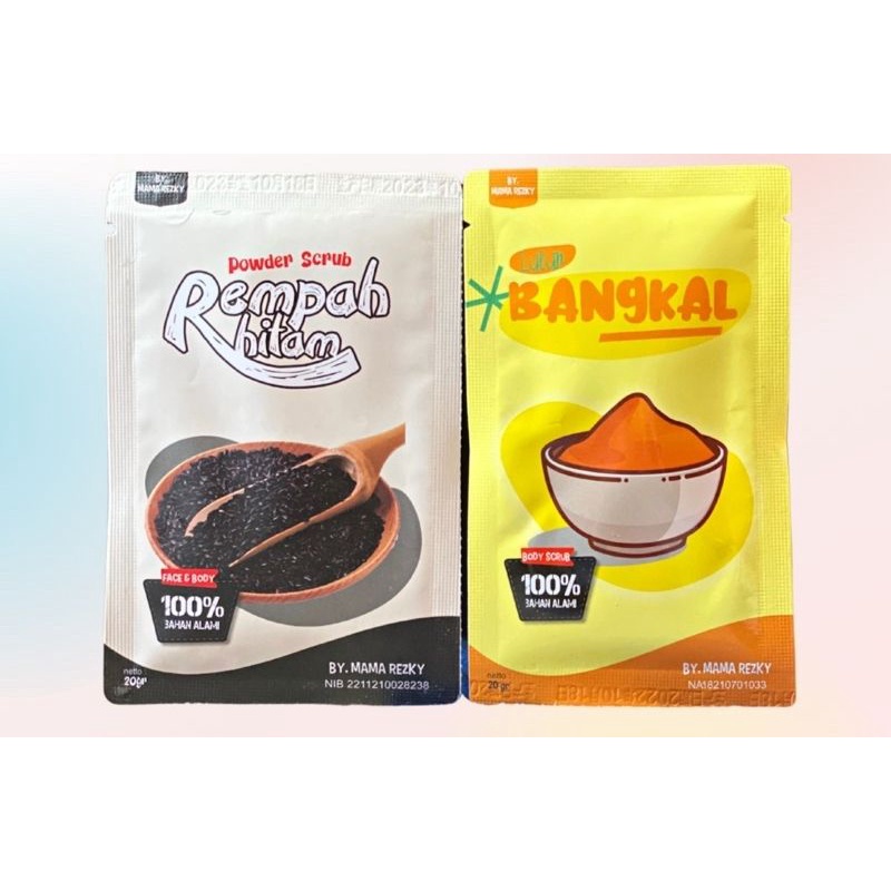 Jual PAKET HEMAT LULUR BANGKAL & REMPAH HITAM MAMA REZKY 20 gram BPOM ...