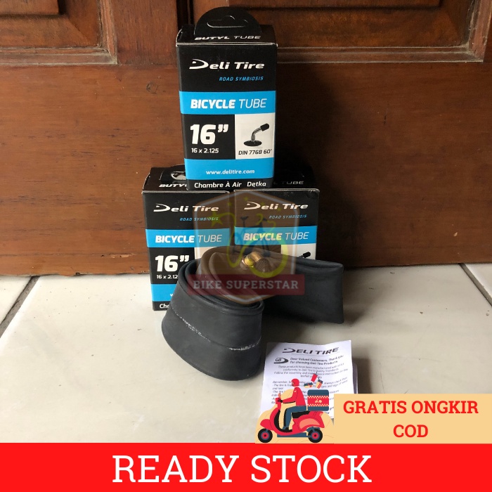 Jual Ban Dalam Sepeda Listrik 16 x 2.125 Swallow Deli Tire Pentil Bengkok Selis | Shopee Indonesia