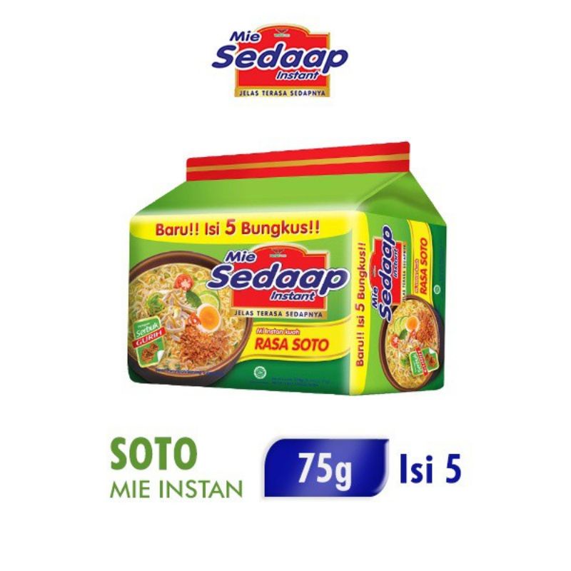 Jual mie sedap rasa soto ( 5 pcs) | Shopee Indonesia
