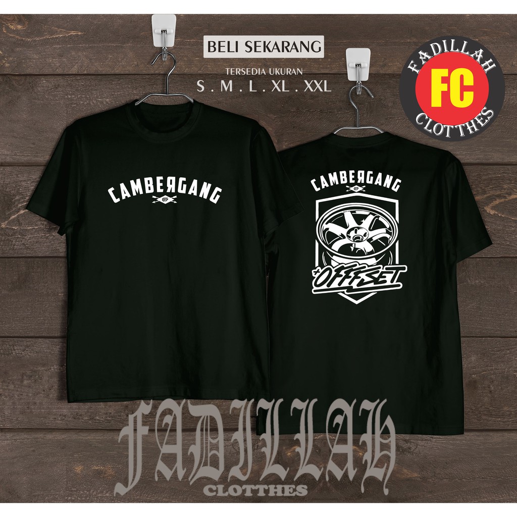 Jual Kaos Baju Cambergang Offset Mobil Custom Racing Kaos Otomotif KAOS ...