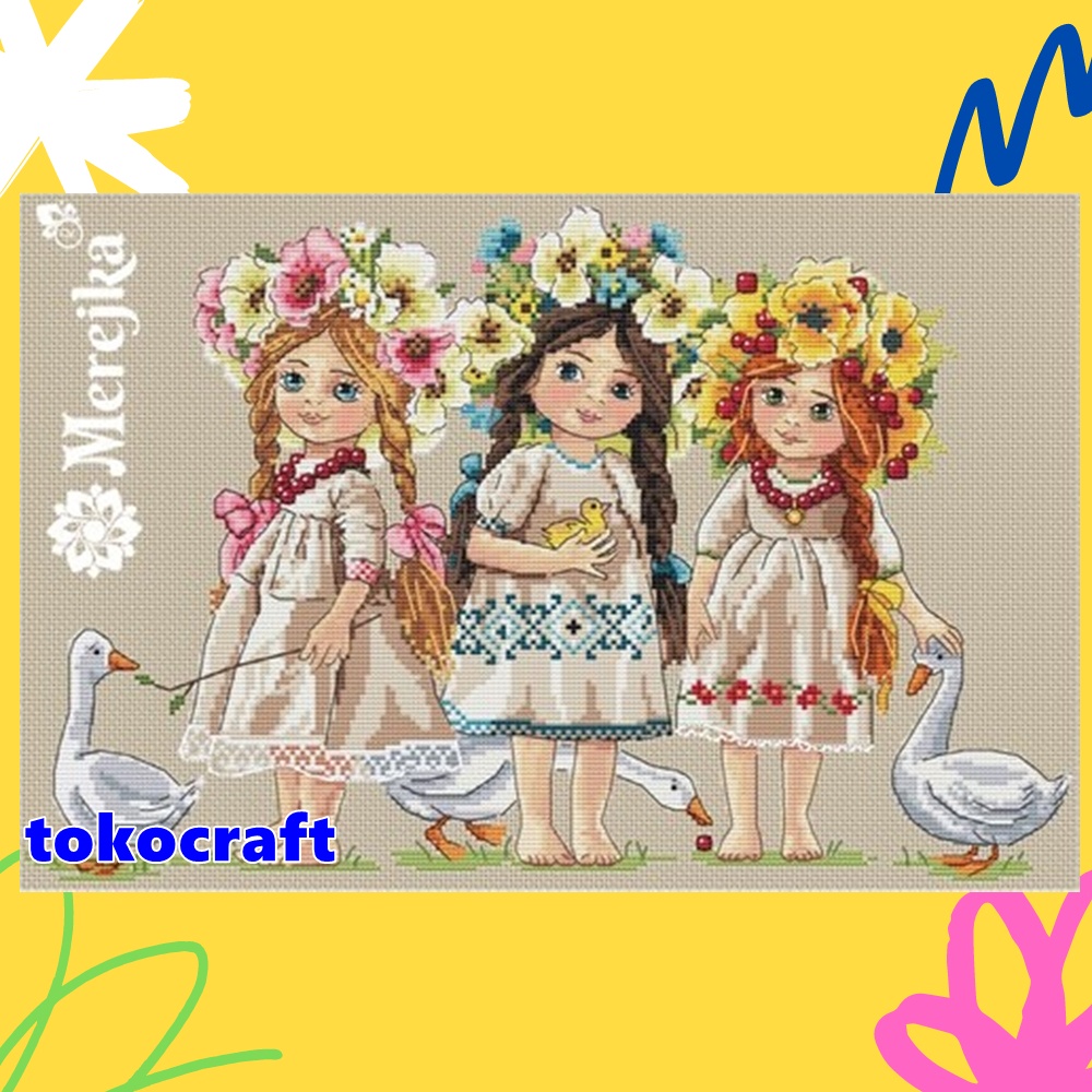 Jual Paket Kristik Crossstitch Original Asli Merecjka K-42 Friends ...