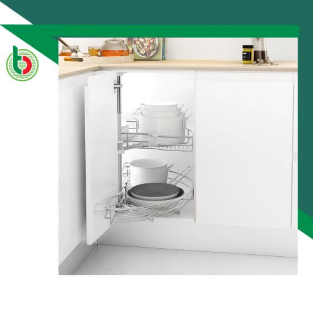 Jual rak dapur sudut putar dua tingkat cabinet VITCO original XC 28100 ...