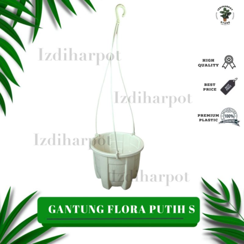 Jual pot bunga tanaman multifungsi gantung HW FLORA S PUTIH - GANTUNG ...