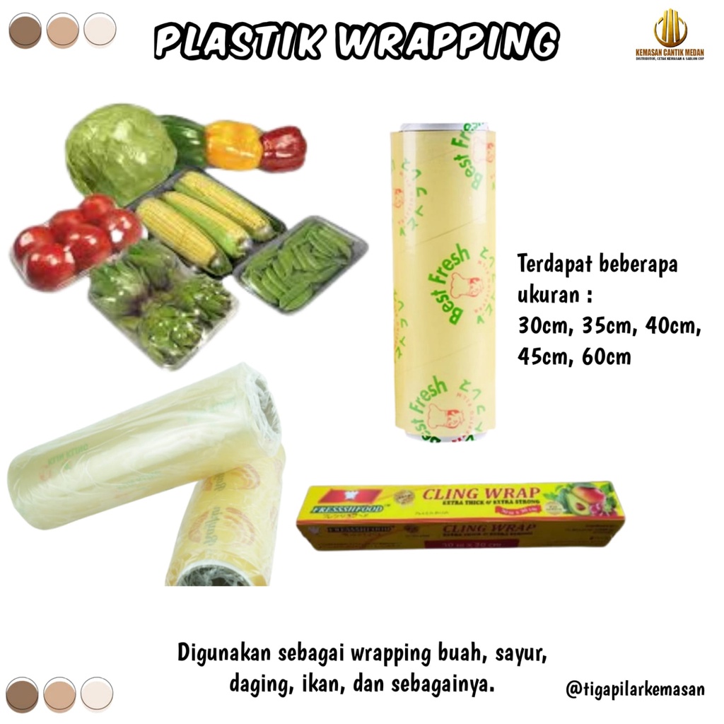 Jual plastik wrapping buah/wrapping plastik parcel ukuran 45cm | Shopee Indonesia