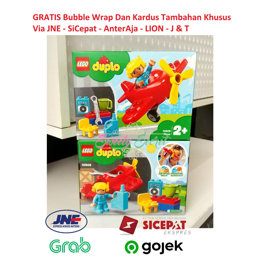 Jual Mainan Anak Lego 10908 DUPLO Town Plane Original | Shopee Indonesia