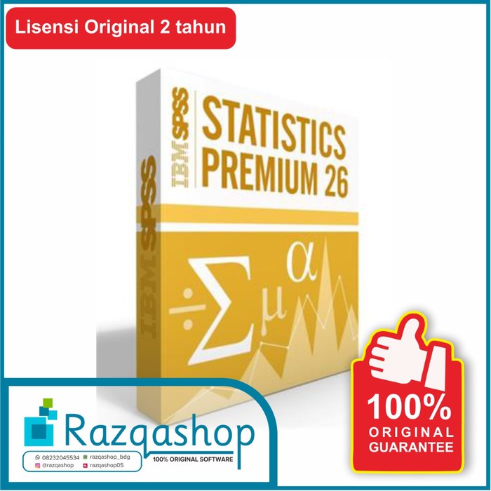 Jual IBM SPSS Statistics Grad Pack 26 PREMIUM- 2 TAHUN license (2 ...