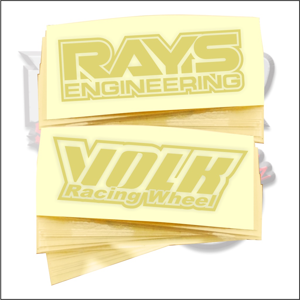 Jual Sticker volk racing sticker Rays Engineering sticker velg mobil 1 ...