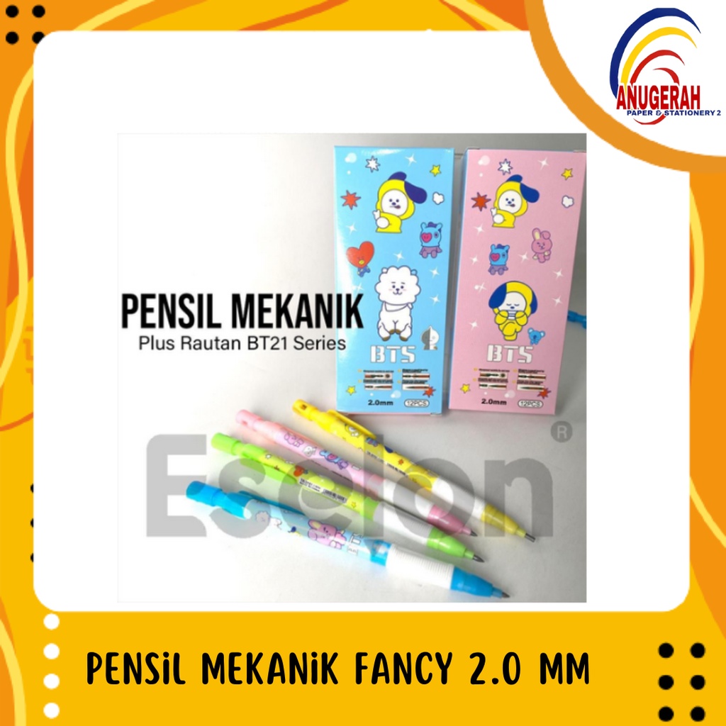 Jual Pensil Mekanik Fancy 2.0 mm BT21 (PCS) | Shopee Indonesia