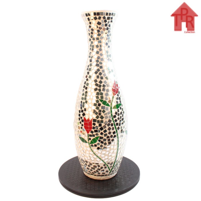 Jual Vas Mozaik | vas beling-beling | vas bunga model botol - T60 ...