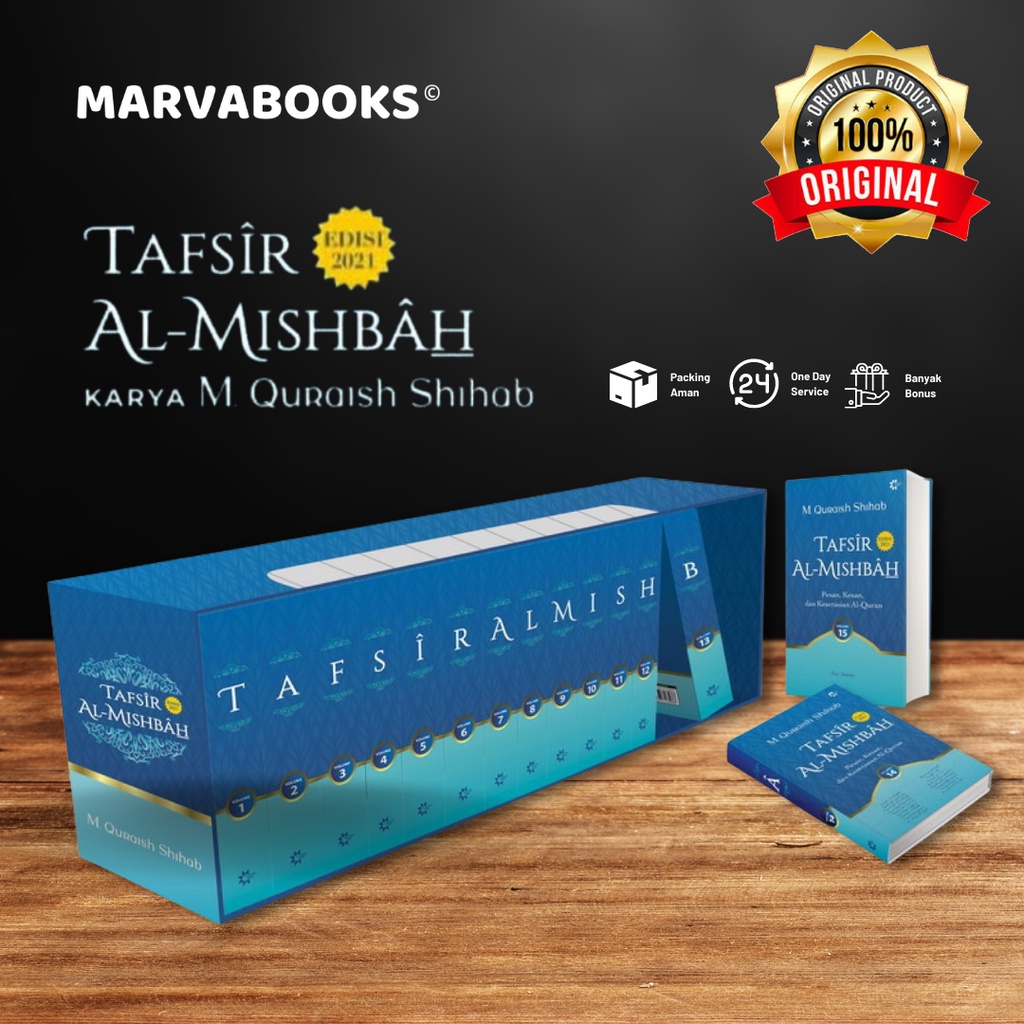 Jual Tafsir Al Misbah Lengkap 30 Pesan, Kesan, Dan Keserasian 2021 Original Gramedia ...