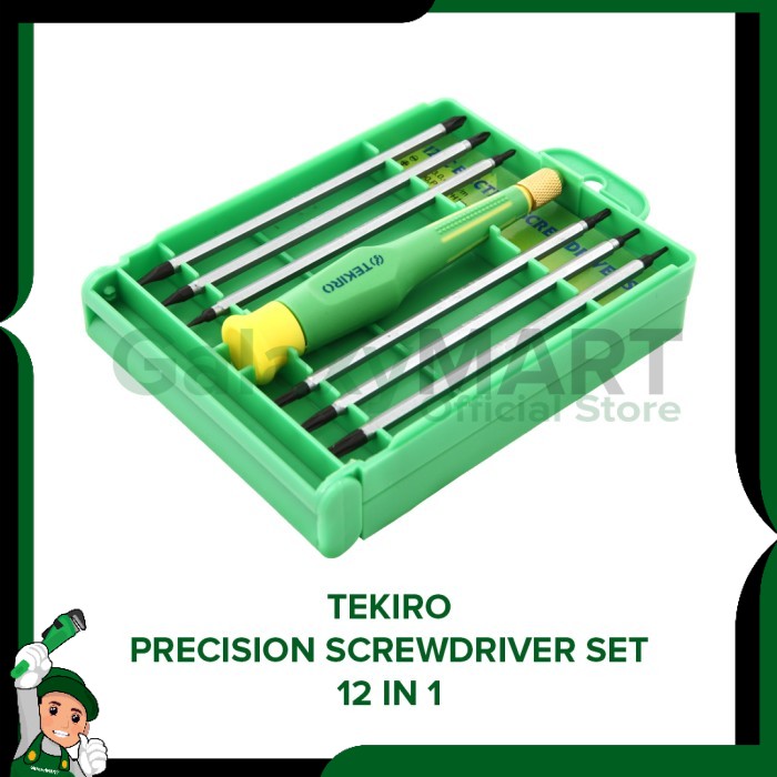Jual TEKIRO Precision Screwdriver / Obeng Presisi SET 12 IN 1 | Shopee ...