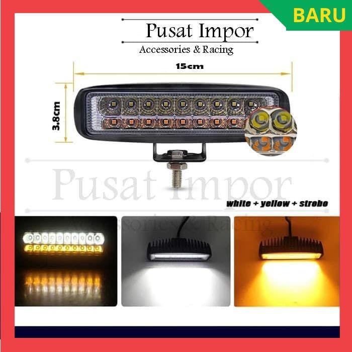 Jual Lampu Tembak 18 Mata 54W Led Cree 2 Warna Sorot Waterproof | Shopee Indonesia