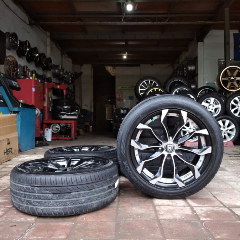Jual VELG MOBIL SECOND RACING MILANO RING 18 + BAN HANKOOK COCOK BUAT X ...