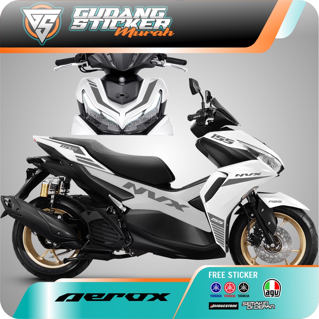 Jual STRIPING CUTTING YAMAHA AEROX NEW NVX STICKER BARU LIS STIKER ...