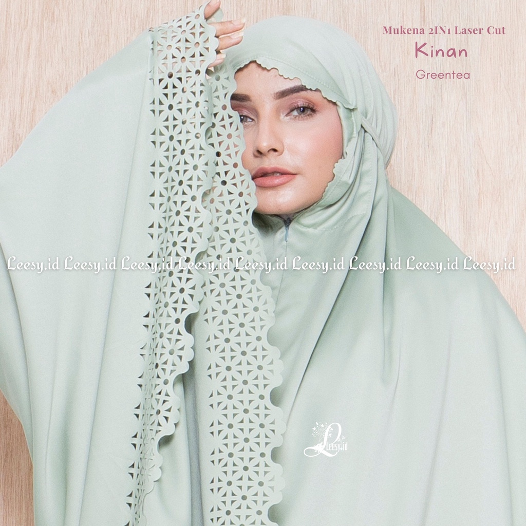 Jual Leesy.id - Mukena Dewasa Laser CUT 2IN 1 Daily Kinan Silk Premium ...