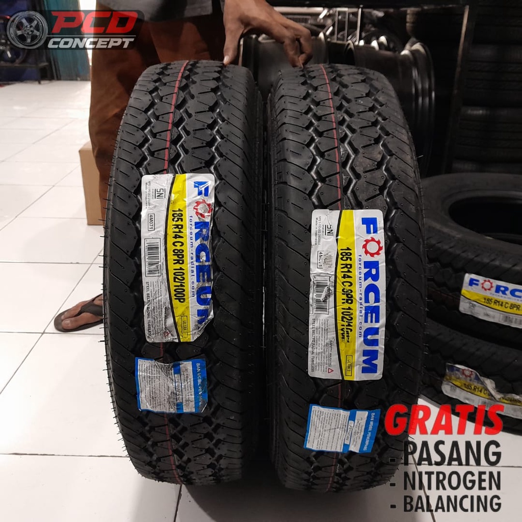 Jual BAN LUAR STANDAR L300 R14 MUATAN 3 TON TUBLES 185 R14 FORCEUM ...