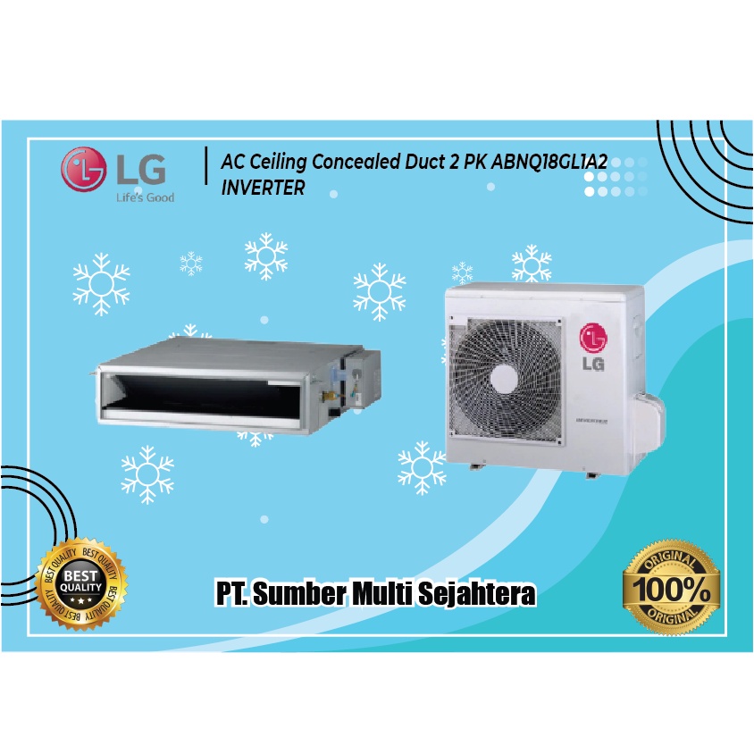 Jual AC LG Ceiling Concealed Duct 2 PK ABNQ18GL1A2 INVERTER | Shopee ...