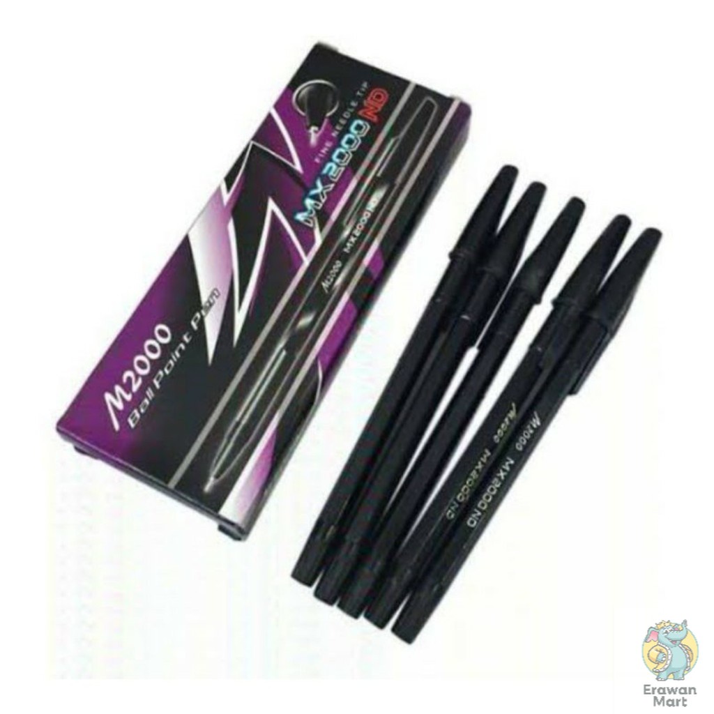 Jual 12 PCS PEN M2000 PEN MURAH BALLPOINT MX 2000 | Shopee Indonesia