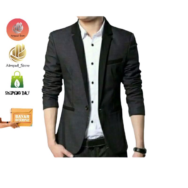 Jual JAS BLAZER MODERN/JAS PRIA KEREN/JAS KANTORAN | Shopee Indonesia