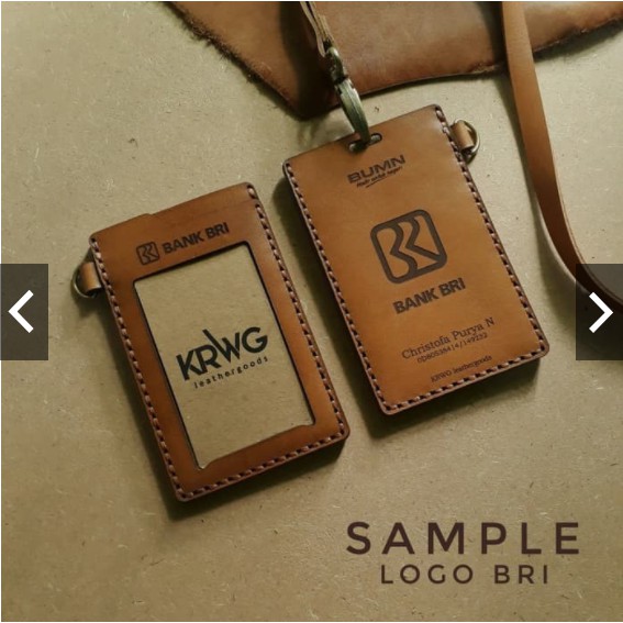 Jual Name Tag Kulit Asli Custom Nama/Logo | Shopee Indonesia