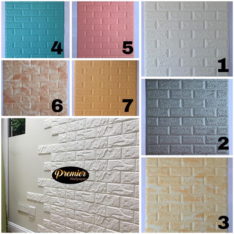 Jual Wallpaper Foam Luxury 3D Brick | 70CM x 77CM KETEBALAN 7MM | Shopee Indonesia