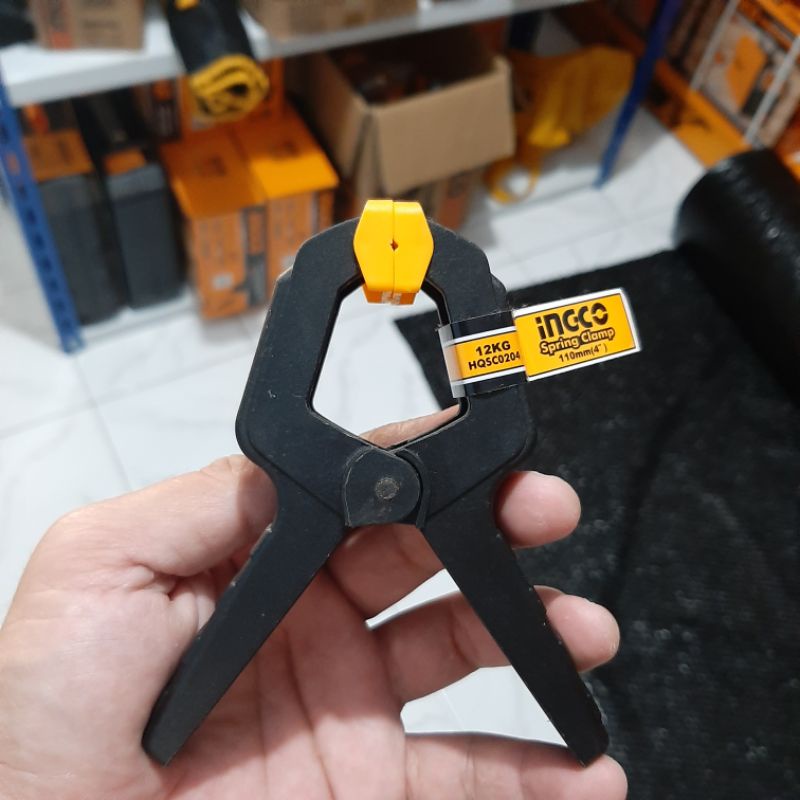 Jual Klem Quick Clip Klip Jepit Kayu Spring Clamp 4 Inch INGCO HQSC0204 ...