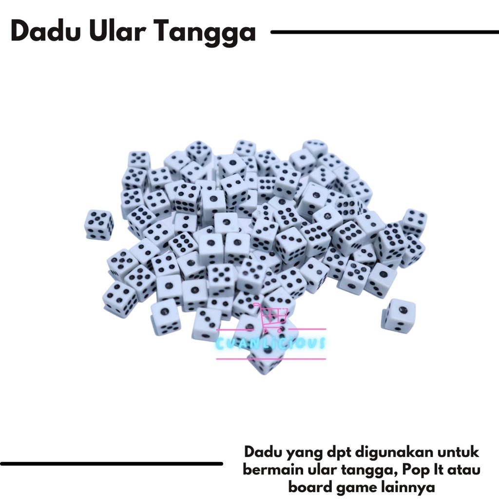 Jual Dadu Boardgame Permainan untuk Pop It, Ular Tangga, Ludo, Monopoli ...