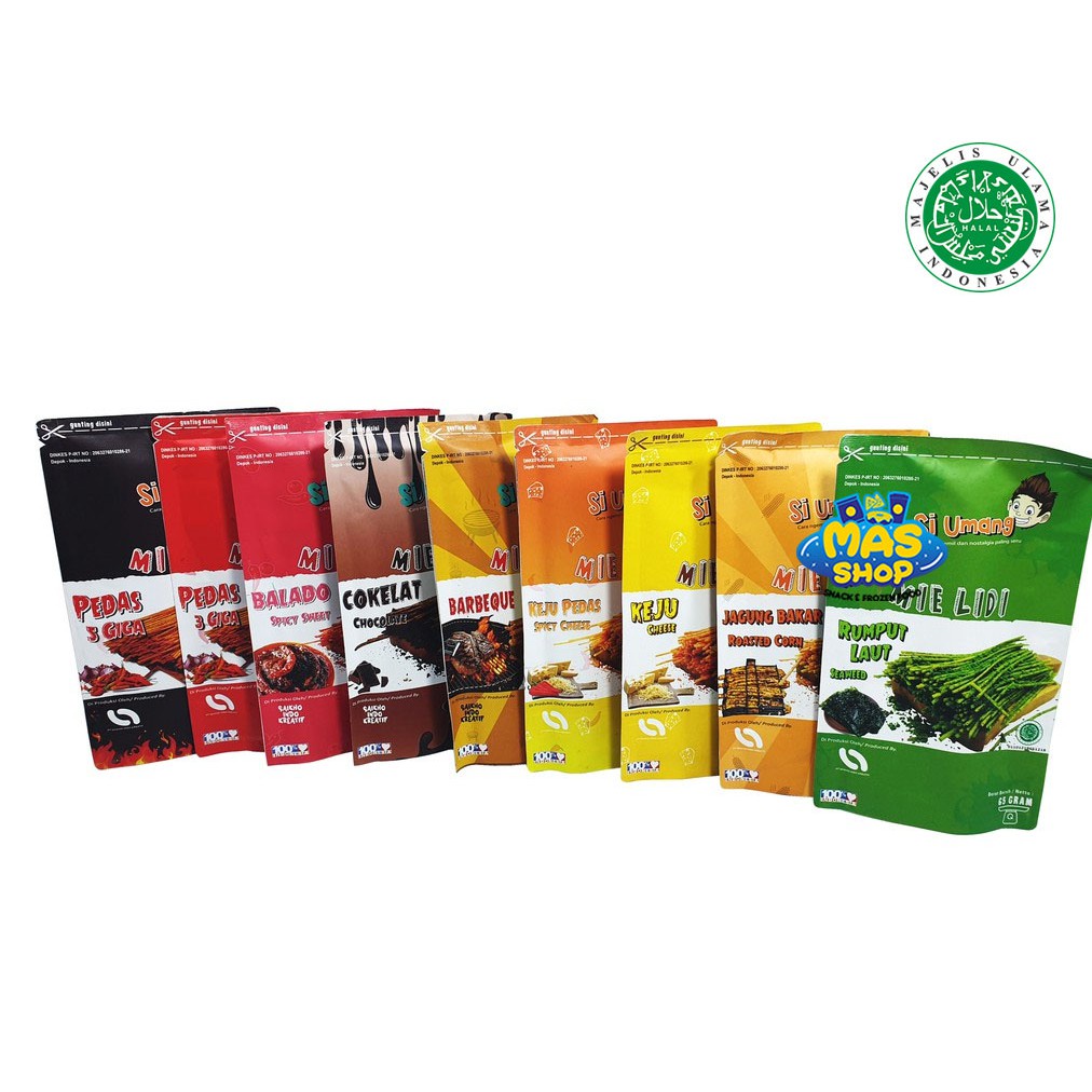 Jual [PROMO] Mie lidi si umang siumang snack mi lidi pedas jajanan 65gr ...