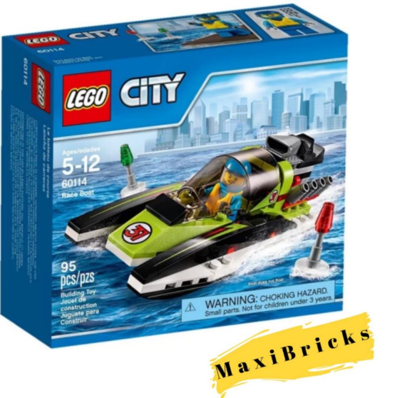 Jual Lego City 60114 Race Boat City BAD BOX | Shopee Indonesia