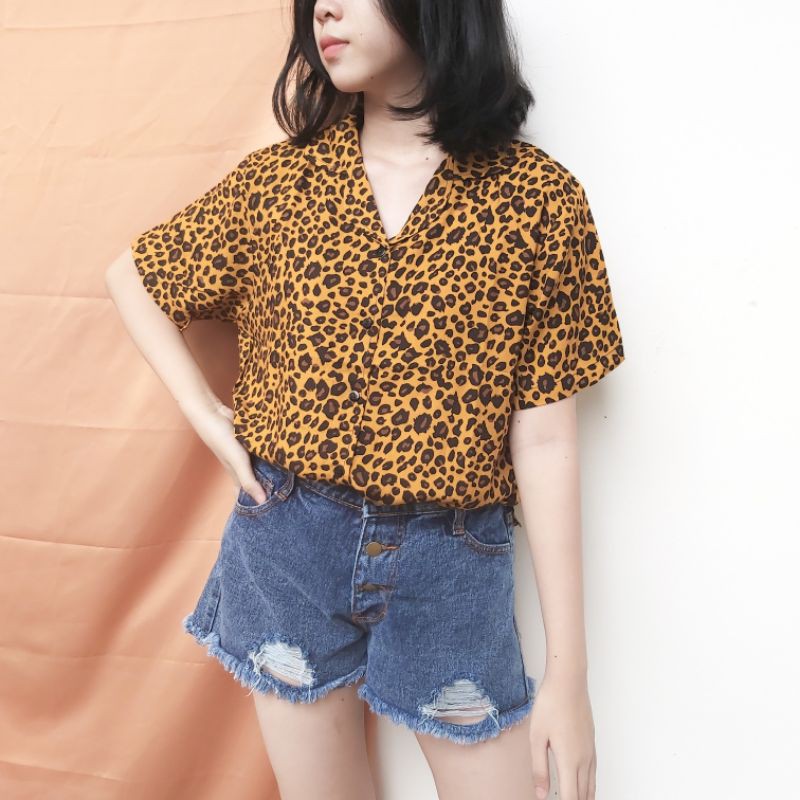 Jual Leopard Basic Kemeja | Shopee Indonesia