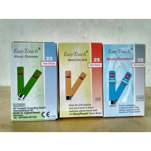 Jual Paket strip/refill EasyTouch(gula,kolesterol,asam urat) | Shopee ...
