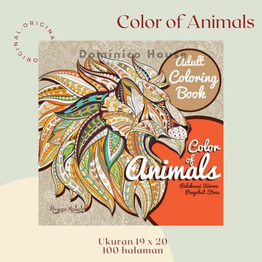 Jual COLORING BOOK FOR ADULT BUKU MEWARNAI DEWASA PENGHILANG STRESS ...