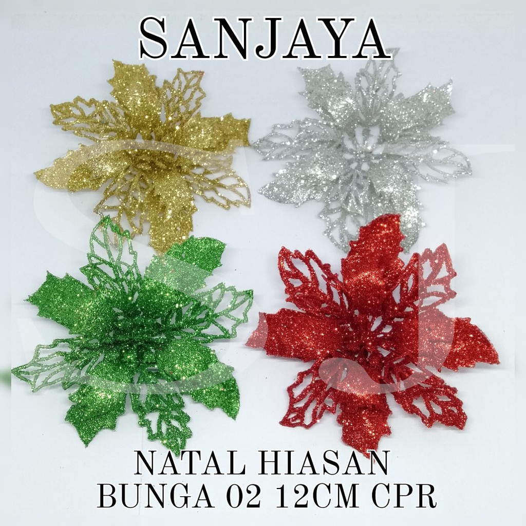 Jual [1 Bks] Bunga Hiasan Aksesoris Natal / Ornamen Natal / Dekorasi ...
