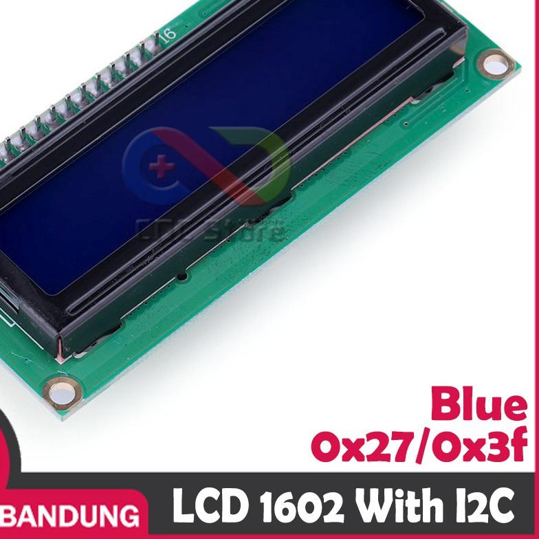 Jual ♔ LCD 1602 CHAR BLUE BACKLIGHT WITH I2C SERIAL INTERFACE MODULE ♦ ...