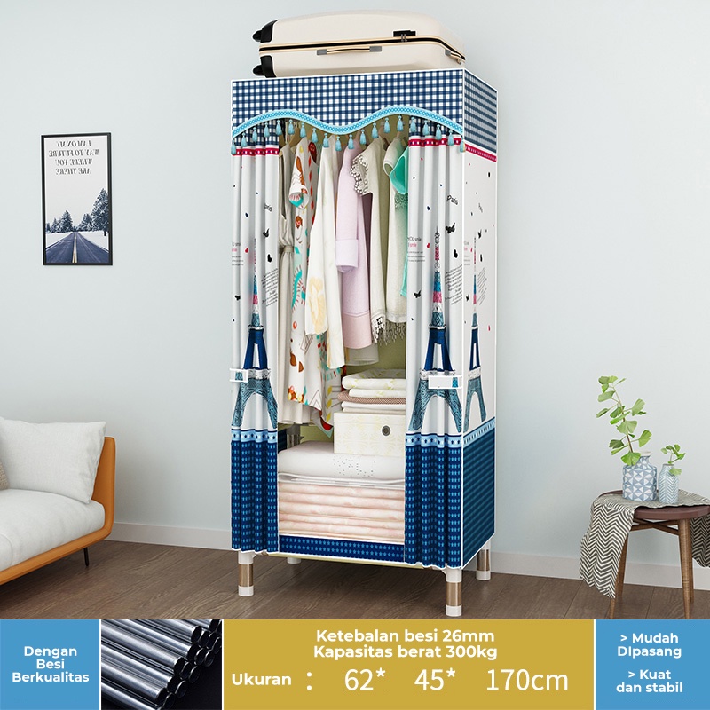Jual Greenland Lemari Pakain Lemari Kain Portable Rak Baju Lemari ...