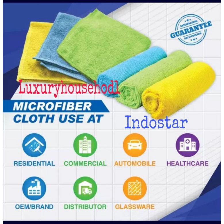 Jual Kain lap Microfiber 40x40cm/lap serba guna/Microfiber mop | Shopee ...