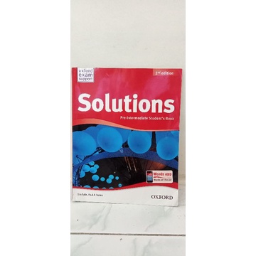 Jual BUKU SOLUTIONS PRE-INTERMEDIATE STUDENT'S BOOK | Shopee Indonesia