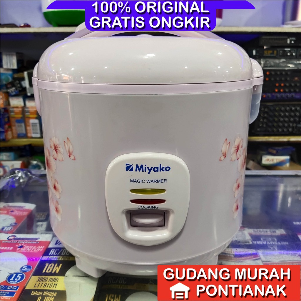 Jual Ricecooker Miyako MCM 509 Coklat / ungu penanak nasi magicom ...