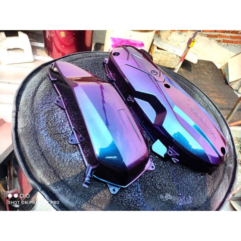 Jual cat motor bunglon 3 warna. red blue purple. super colour ...