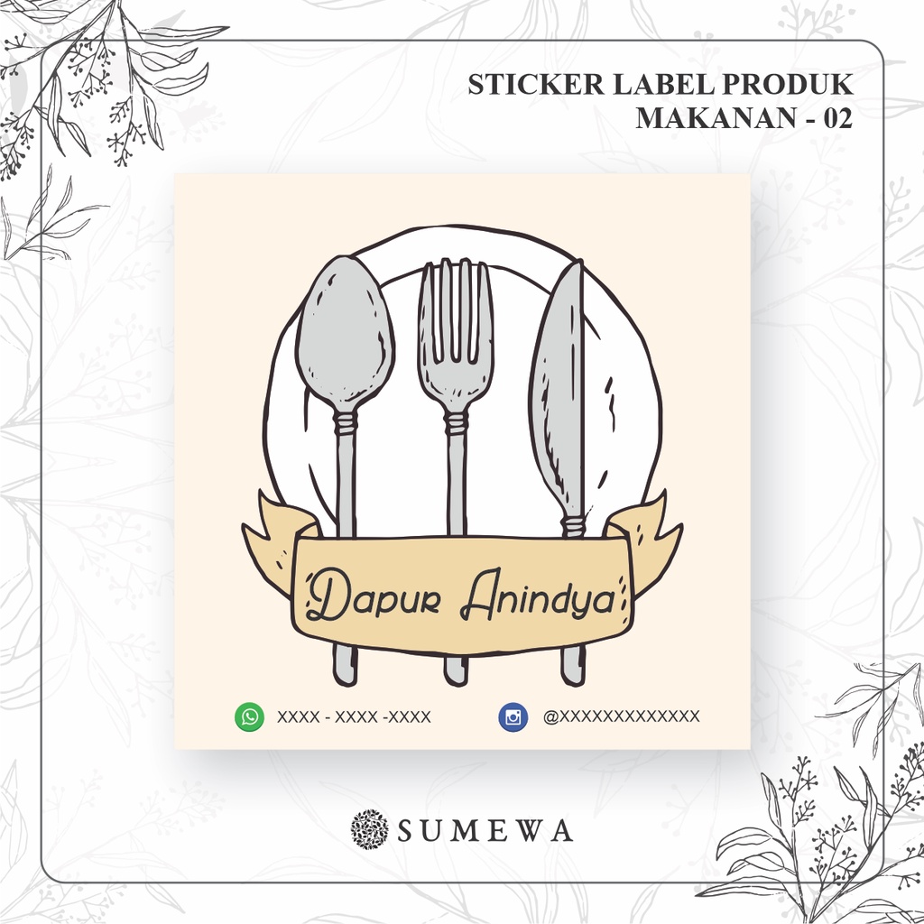 Jual Sticker Label Kemasan / Sticker Label Produk / Sticker Label ...