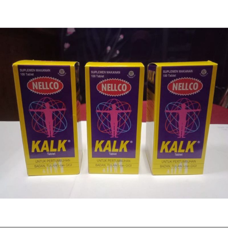 Jual KALK NELLCO Tablet(100tab) | Shopee Indonesia